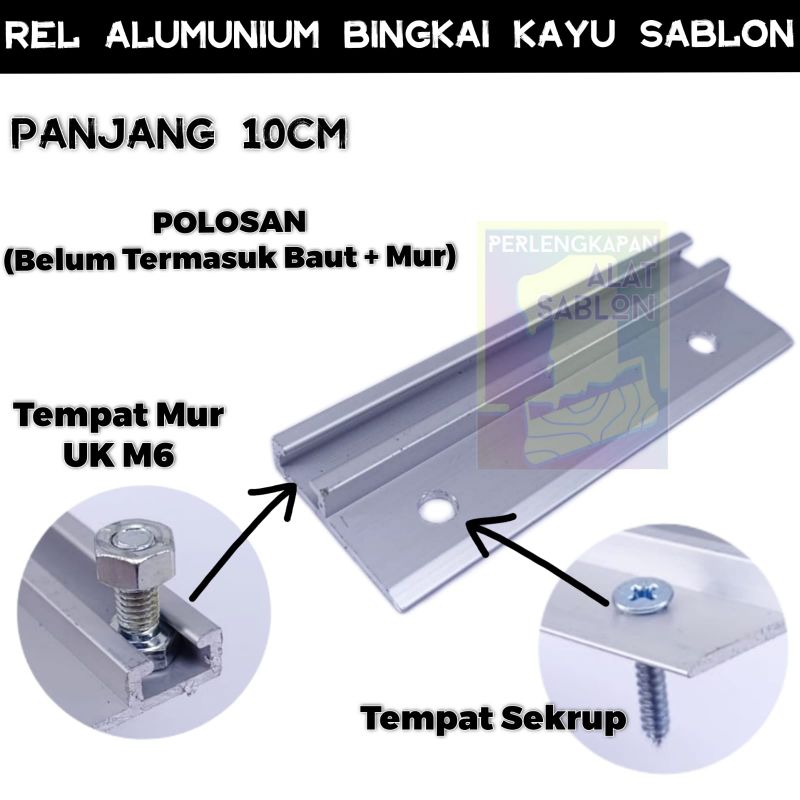 Jual REL ALUMUNIUM KNOCK U O THAILAND SCREEN KAYU 10CM POLOSAN | Shopee ...