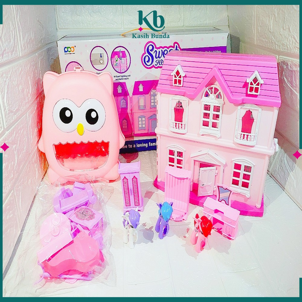 Jual Mainan Rumah Rumahan Anak Perempuan / Toys Set Lengkap Perabot dan ...