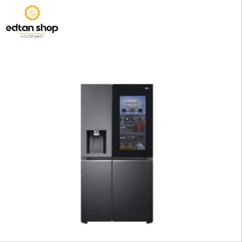 Jual Kulkas Side By Side LG GC-X257CQEW 674Liter Instaview black new 2023 | Shopee Indonesia