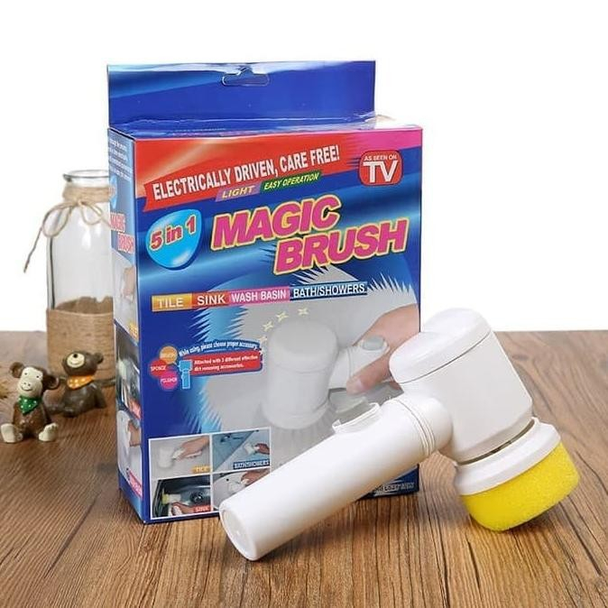 Jual Sikat Elektrik Mobil Rumah Serba Guna Magic Brush 5 in | Shopee Indonesia