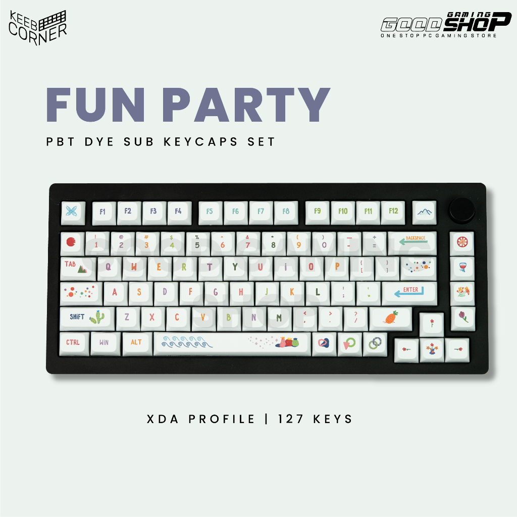 Jual KC Keycaps Fun Party XDA 127 Keys | Shopee Indonesia