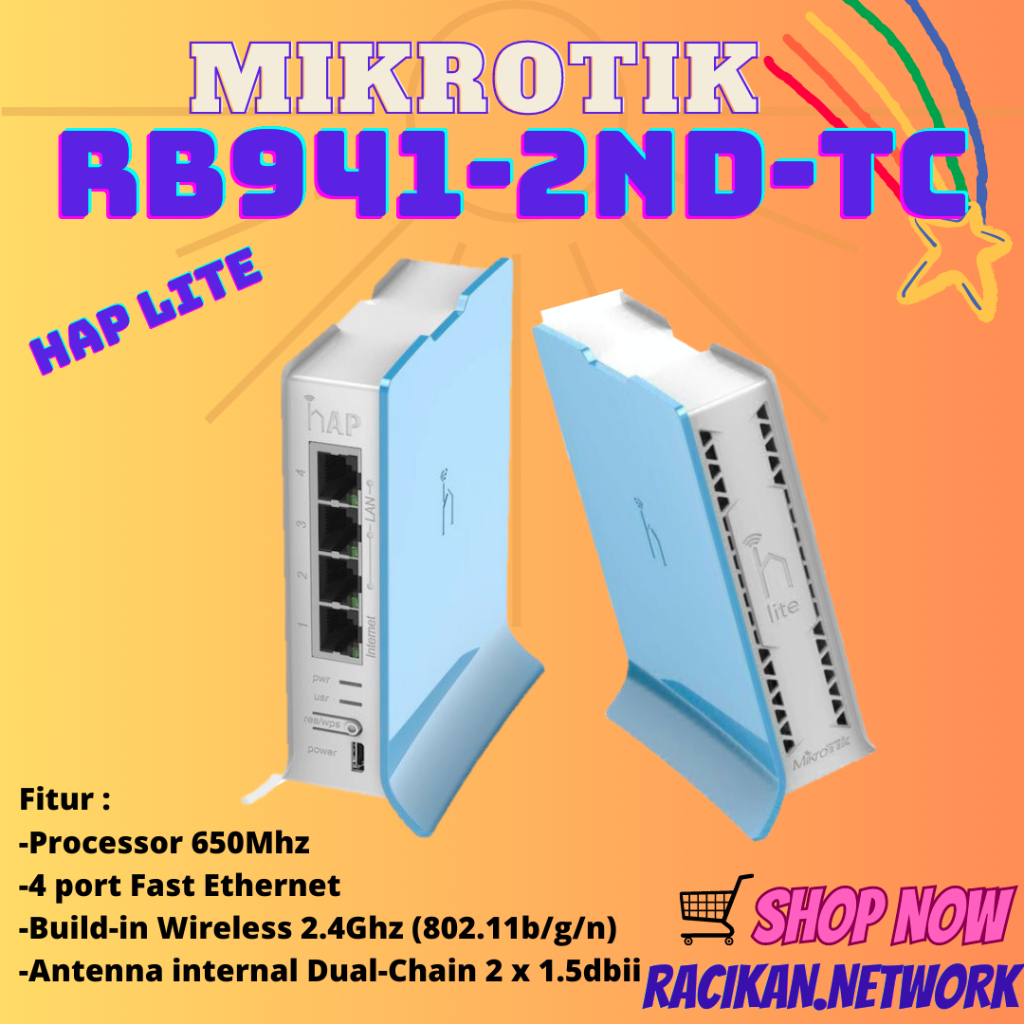 Jual Mikrotik RB941-2nD-TC hAP lite TC | Shopee Indonesia