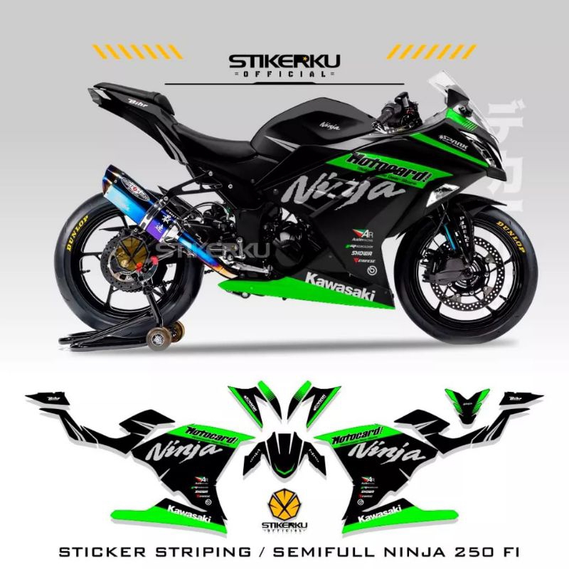 Jual Stiker Motor Kawasaki Ninja Fi/Striping Decal Lis Body Variasi ...