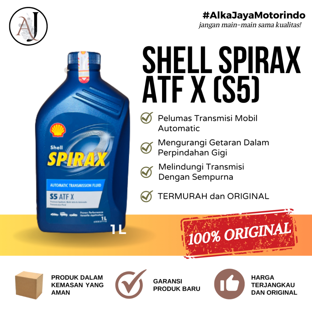 Jual OLI SHELL SPIRAX ATF, OLI S5, OLI TRANSMISI MATIC SHELL, SPIRAX S5 1L | Shopee Indonesia
