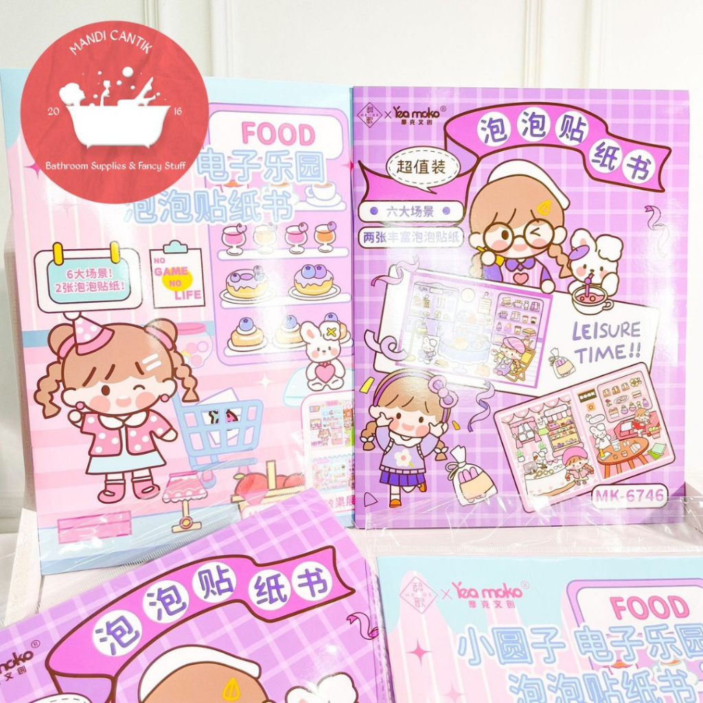 Jual STIKER DIY MOKO MK -6747 STIKER SET BUKU KREATIFITAS ANAK LUCU ...