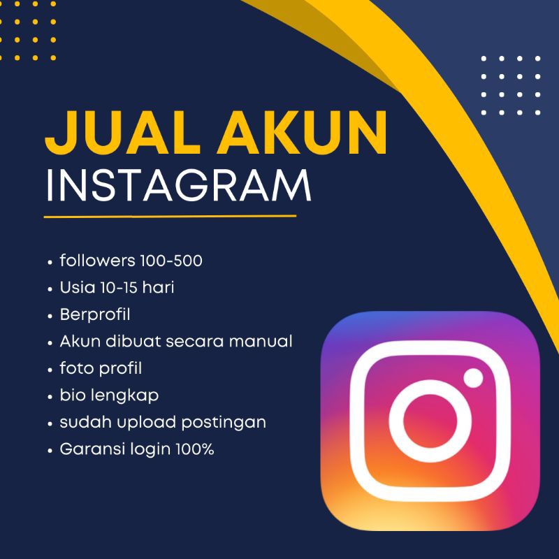 Jual Jual akun instagram real | Shopee Indonesia