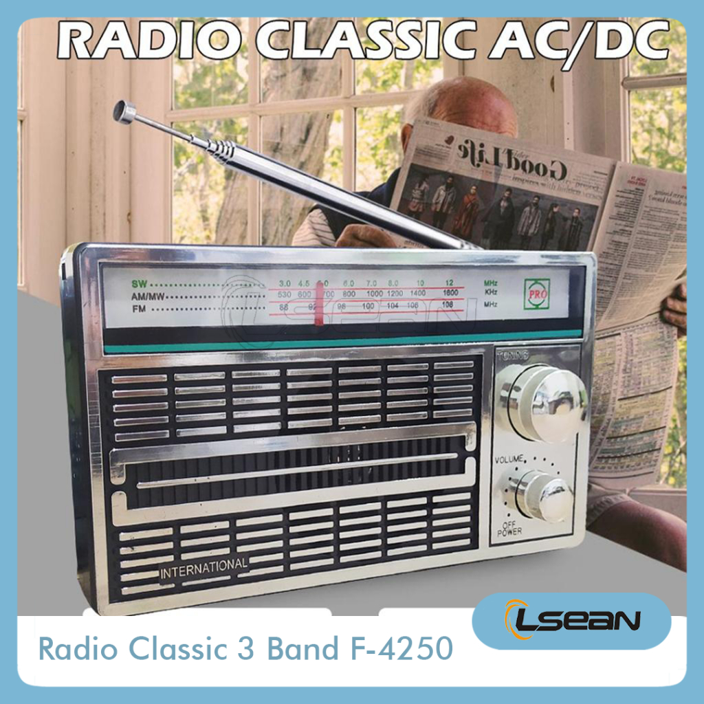 Jual RADIO PORTABLE INTERNATIONAL MODEL ANTIK CLASSIC JADUL AC/DC 2 ...