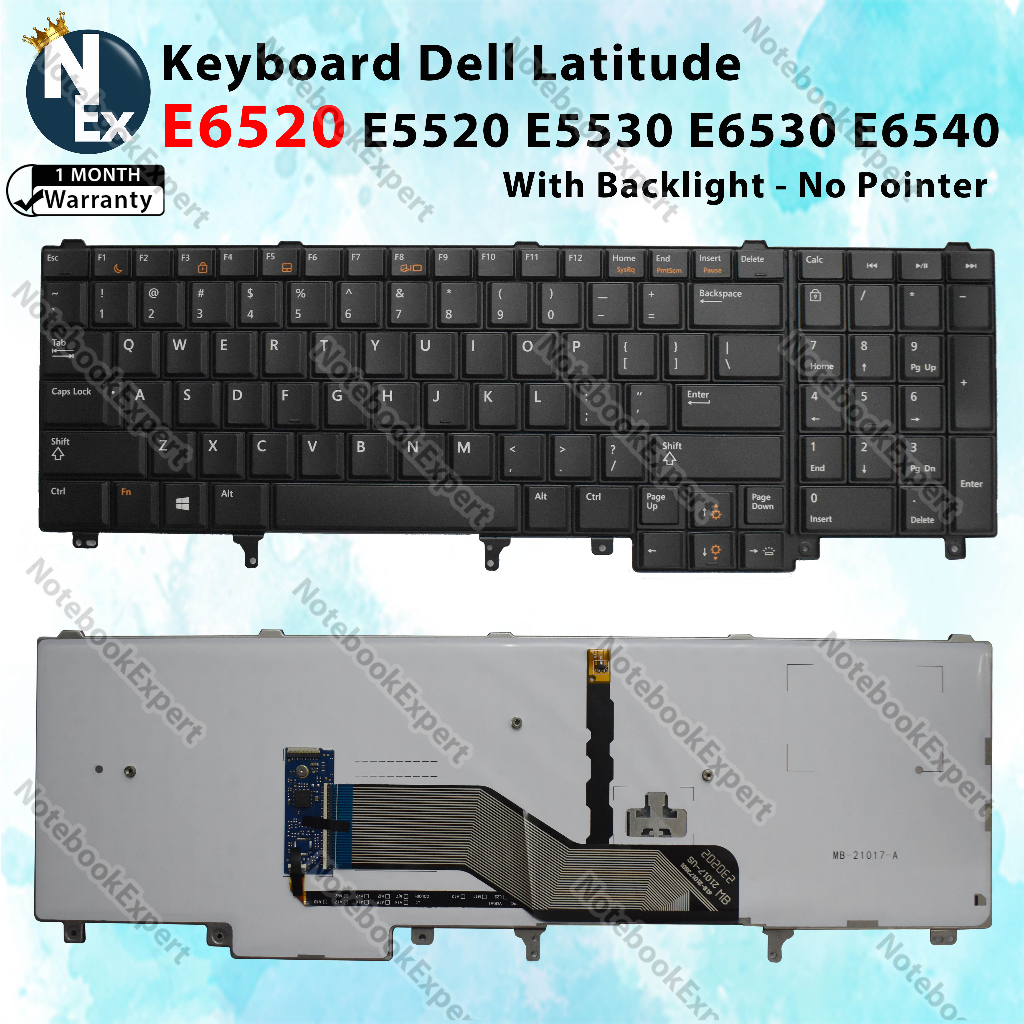 Jual Keyboard Dell Latitude E6520 E5530 E6530 E6540 Backlight No Pointer | Shopee Indonesia