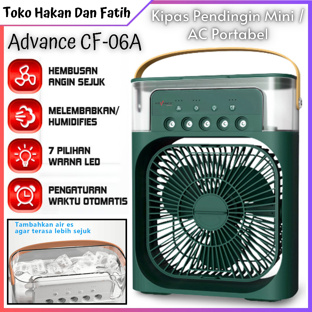 Jual Kipas Pendingin Advance CF-06A Mini AC Portabel Air Cooler Mobil Ruangan Mini Super Dingin ...