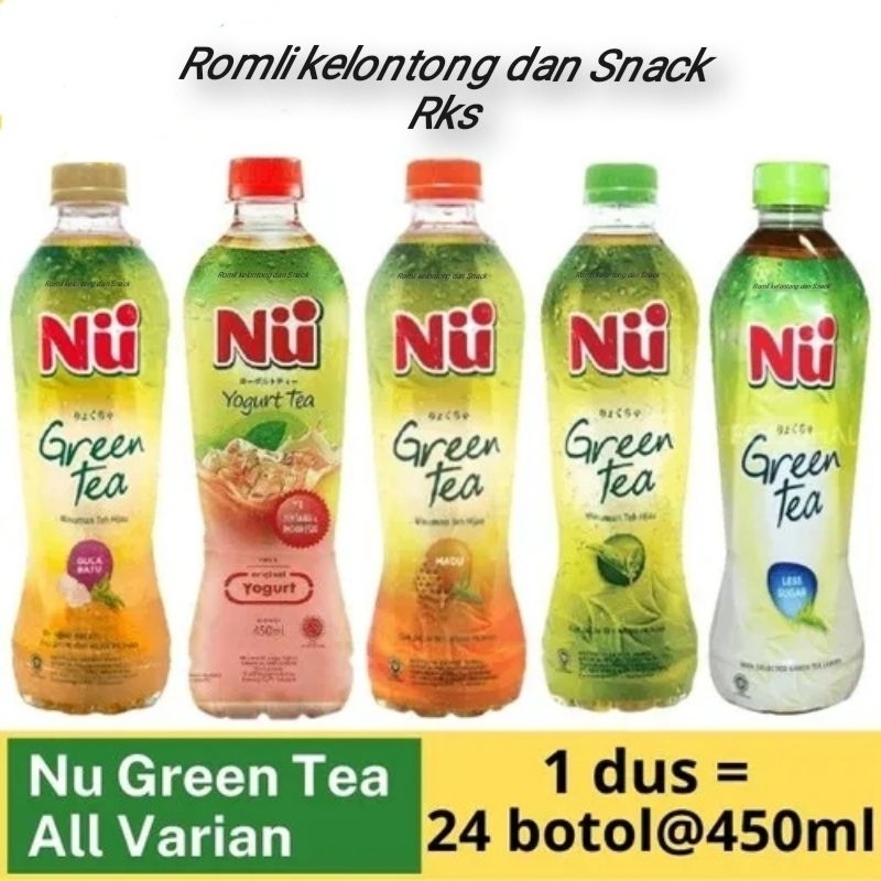 Jual Nu Green Tea Semua Rasa 450ml 1Dus / Karton isi 24Botol | Shopee ...