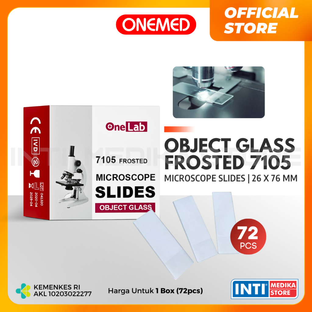 Jual ONELAB - Object Glass Frosted 7105 | Kaca Preparat Microscope ...