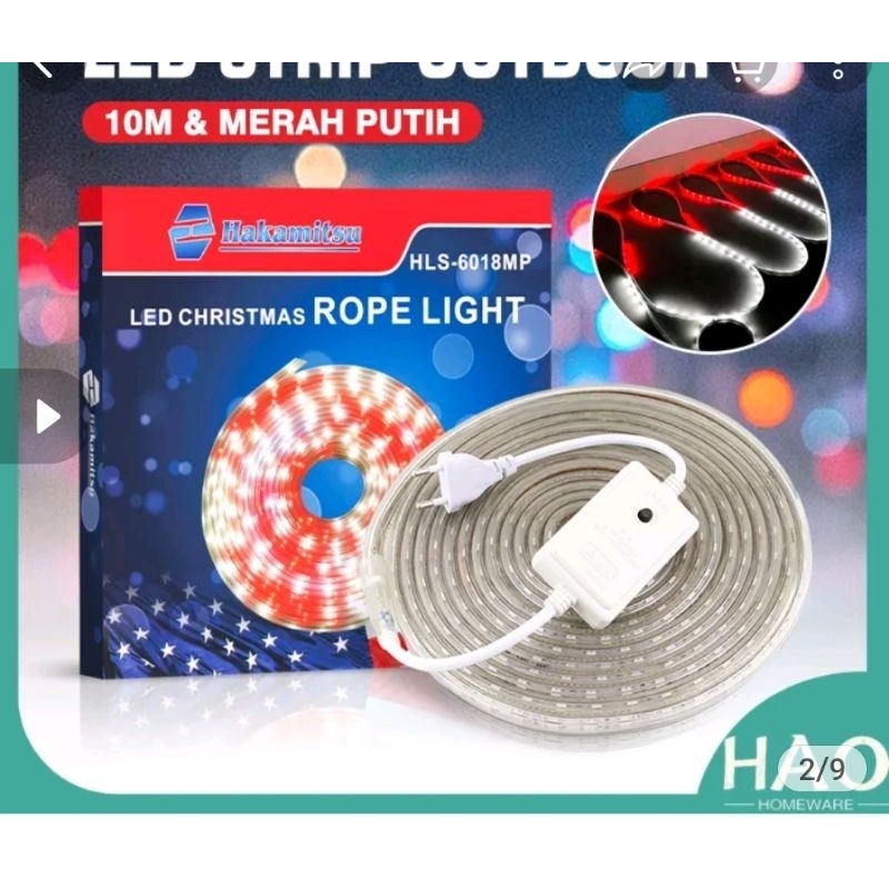 Jual LED selang Kemerdekaan merah putih dng panjang 10 meter ...