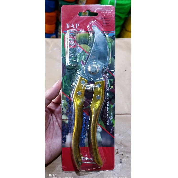 Jual Gunting Dahan Ranting Pohon Buah Merk YAP 20 cm. SK 5 Steel. Made ...