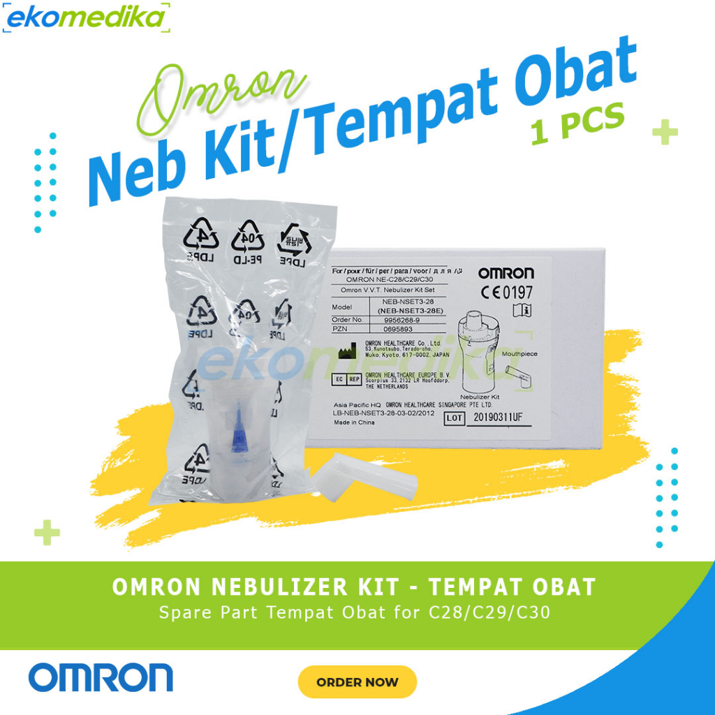 Jual Omron Nebulizer Kit / Neb Kit Tempat Obat Nebulizer Original Omron ...