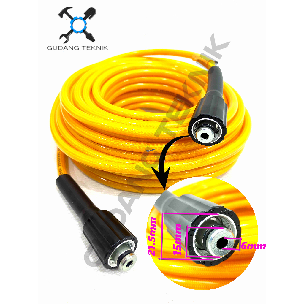 Jual ( XENON KUNING ) Selang Jet Cleaner 10M 15M 20M 25M XENON / Selang ...