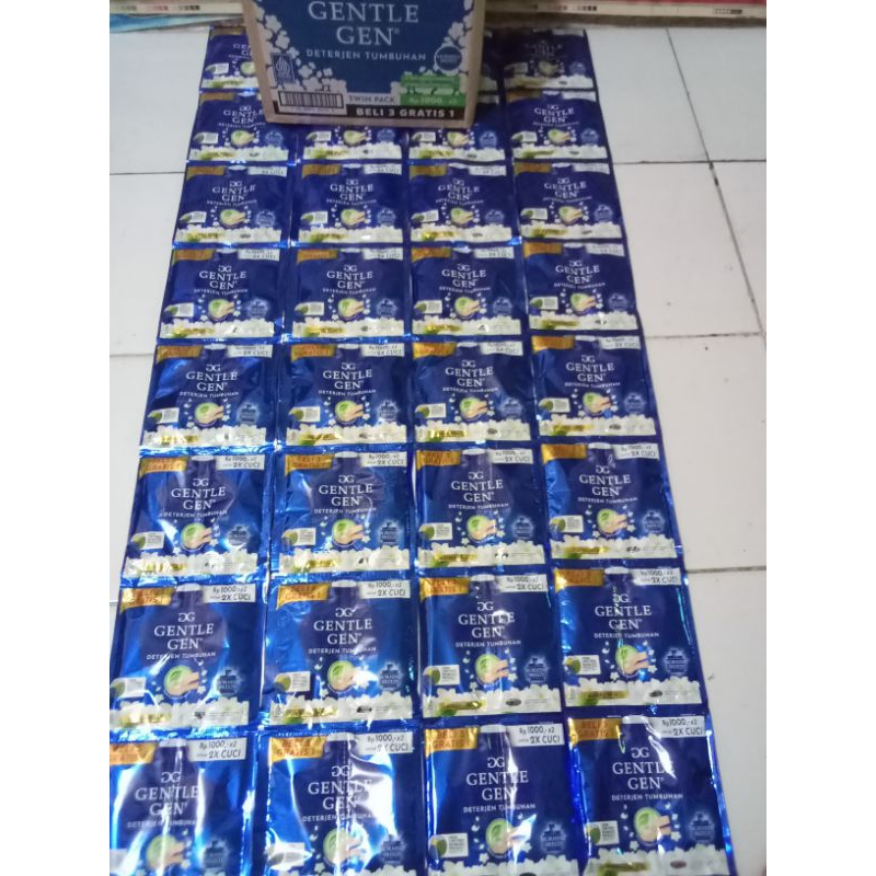 Jual GENTELE GEN DETERJEN TUMBUHAN 1.RENCENG 16 SACHET NETTO 80ML ...