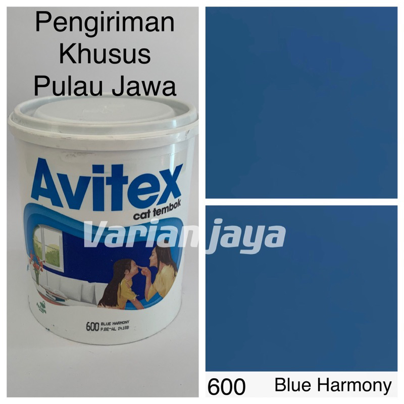 Jual Cat Tembok Biru 1kg Avitex Blue Harmony 600 | Shopee Indonesia
