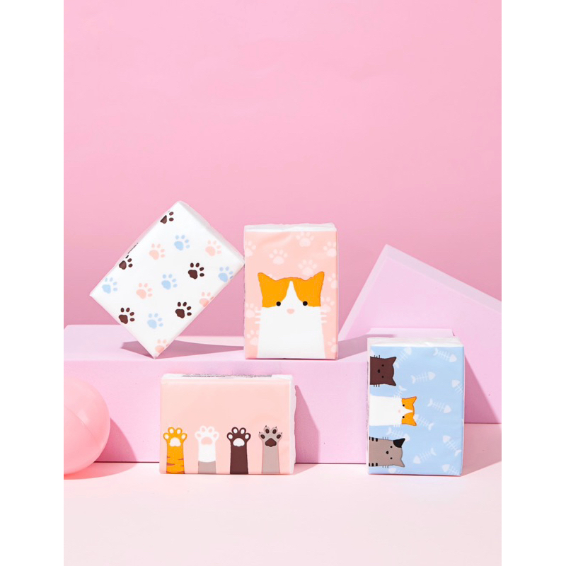 Jual FACIAL TISSUES MINISO CARTOON UNSCENTED TISU 18packs | Shopee ...