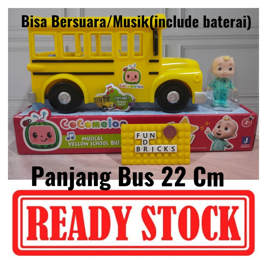 Jual CocoMelon Musical Yellow School Bus Mainan Mobil Anak | Shopee ...