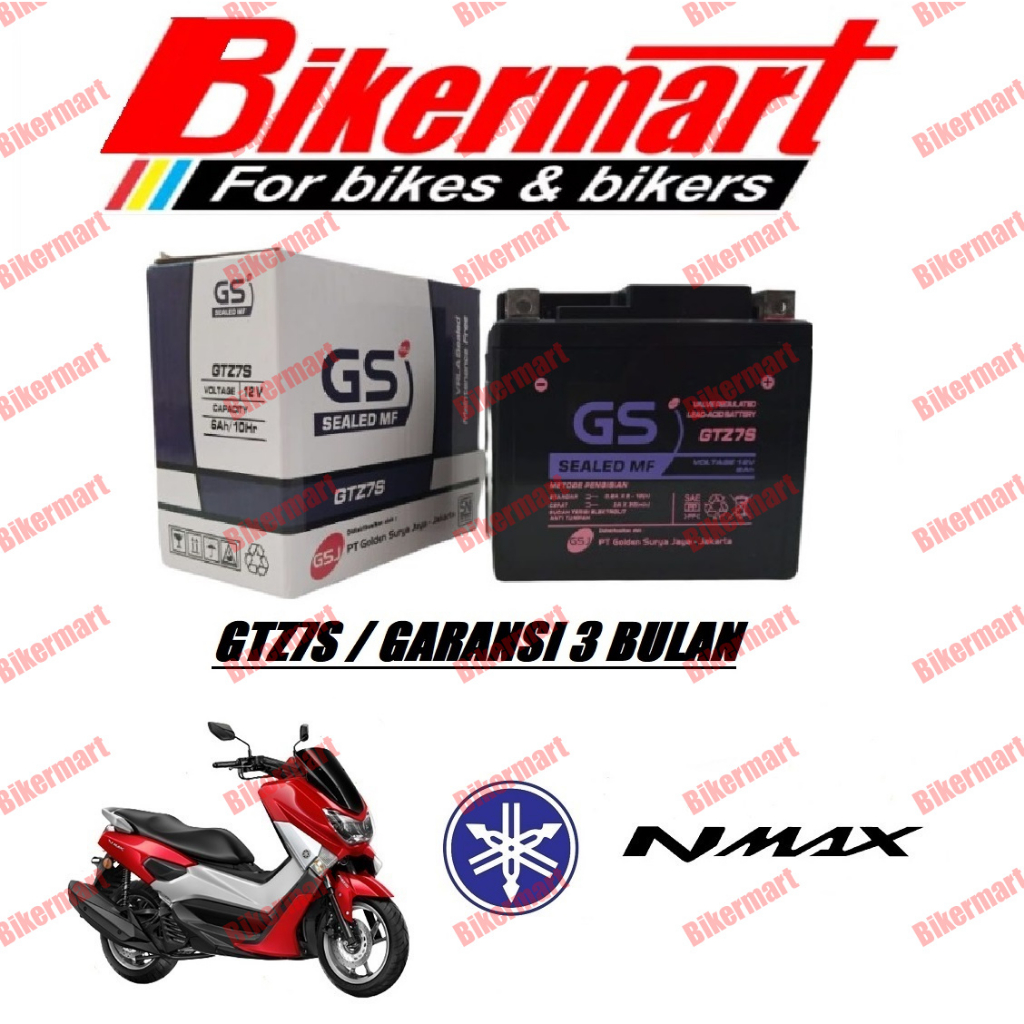 Jual Aki Motor Yamaha Nmax GTZ7S Accu Kering MF | Shopee Indonesia
