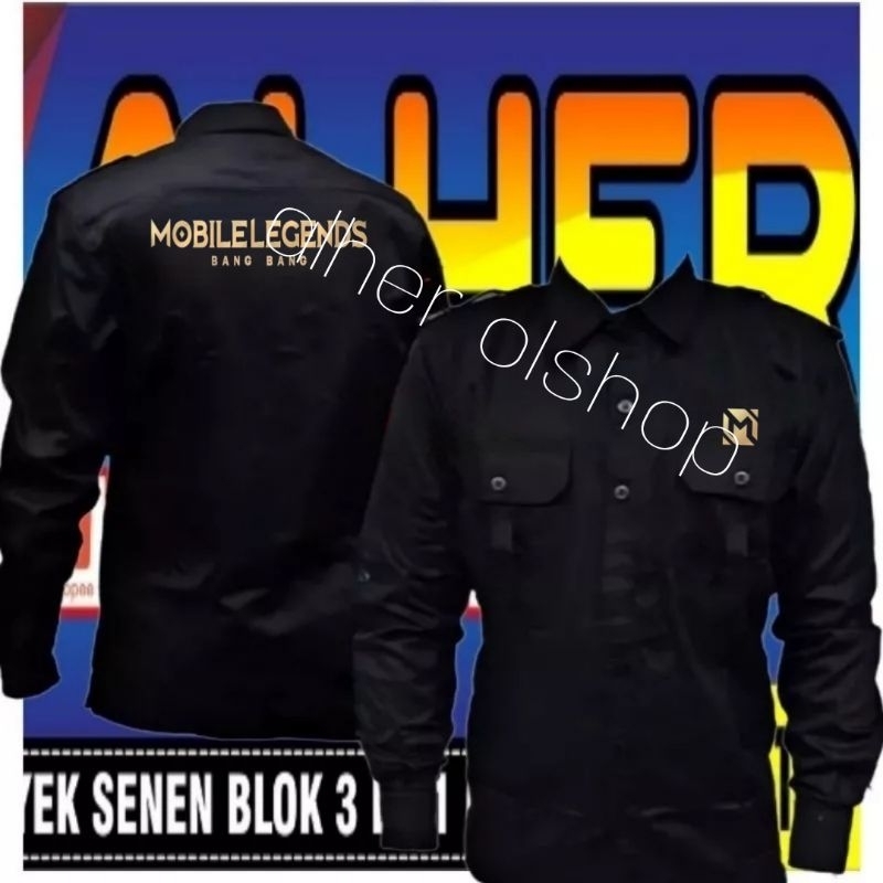 Jual kemeja mobile legends baju mobile legends kemeja gamers baju ...