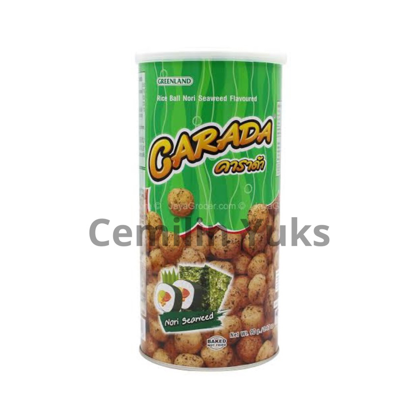 Jual Carada Rice Ball Squid Snack 90g [Jar] Carada Cuttle Fish Cracker ...