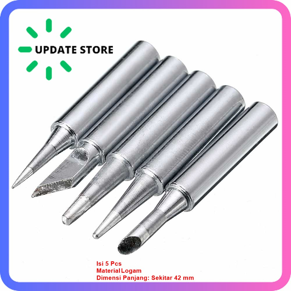 Jual Mata Kepala Solder Station Set/Head Soldering Adjustable Iron Tip 5pcs | Shopee Indonesia