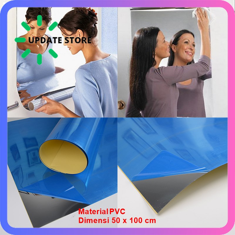 Jual Sticker Cermin Reflection Miror PVC 50x100cm | Shopee Indonesia