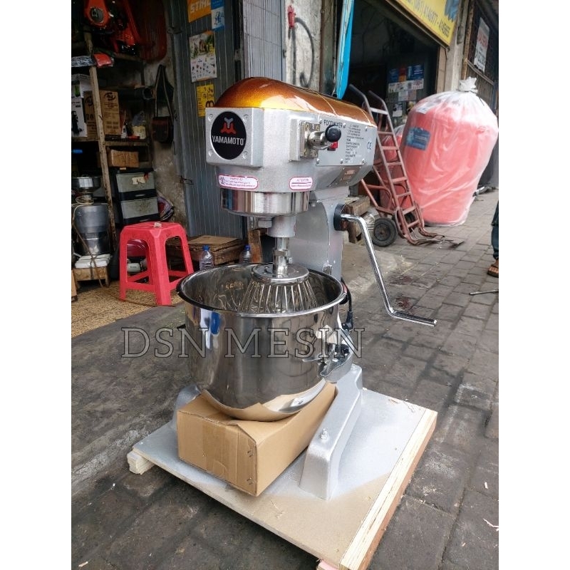Jual MESIN PENGADUK TEPUNG YAMAMOTO B20 MIXER 20L MESIN ADONAN KUE 2KG ...
