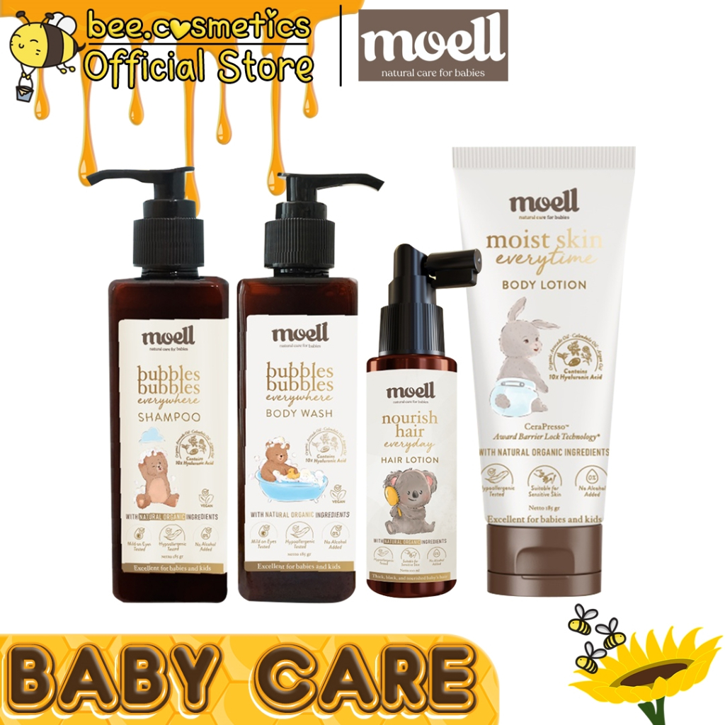 Jual MOELL BABY CARE PERAWATAN BAYI SERIES ( BUBBLES EVERYWHERE SHAMPOO ...