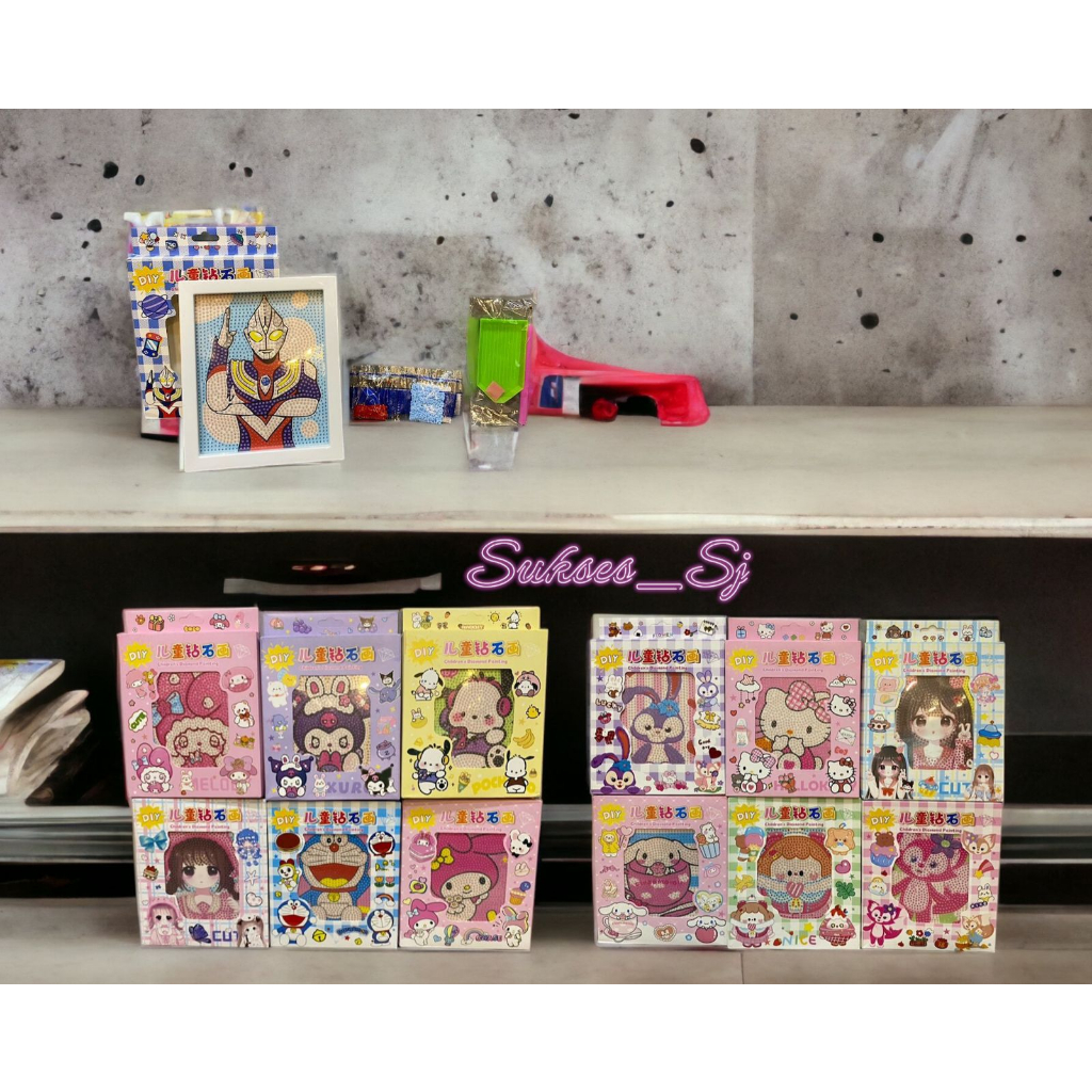 Jual DIY Mainan Anak Sticker Diamond ( Bingkai ) /Stiker Diamond Cuti ...