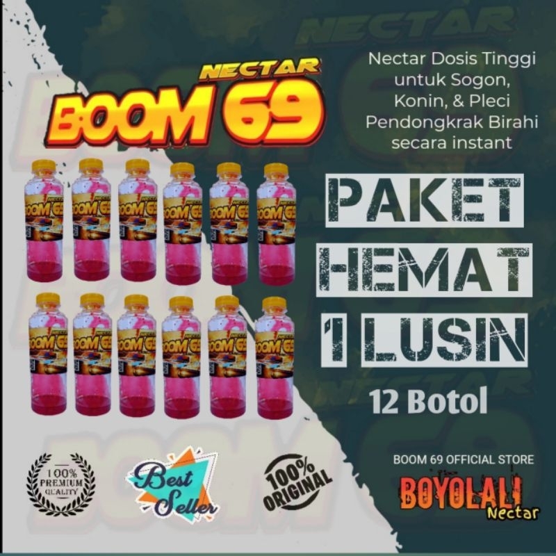 Jual Nectar Boom 69 Paket 1 lusin | Shopee Indonesia