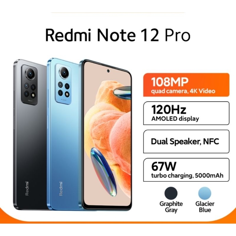 Jual XIAOMI REDMI NOTE 12 PRO RAM ( 8/256 DAN 6/128 )SEGEL RESMI ...