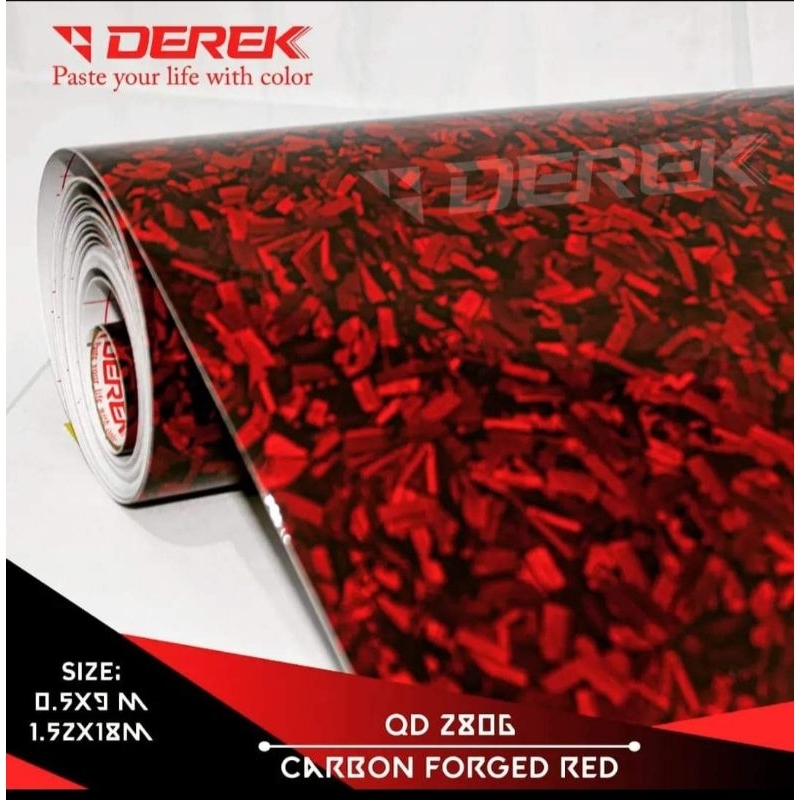 Jual skotlet carbon forged glosy merah premium lebar 50cm | Shopee ...