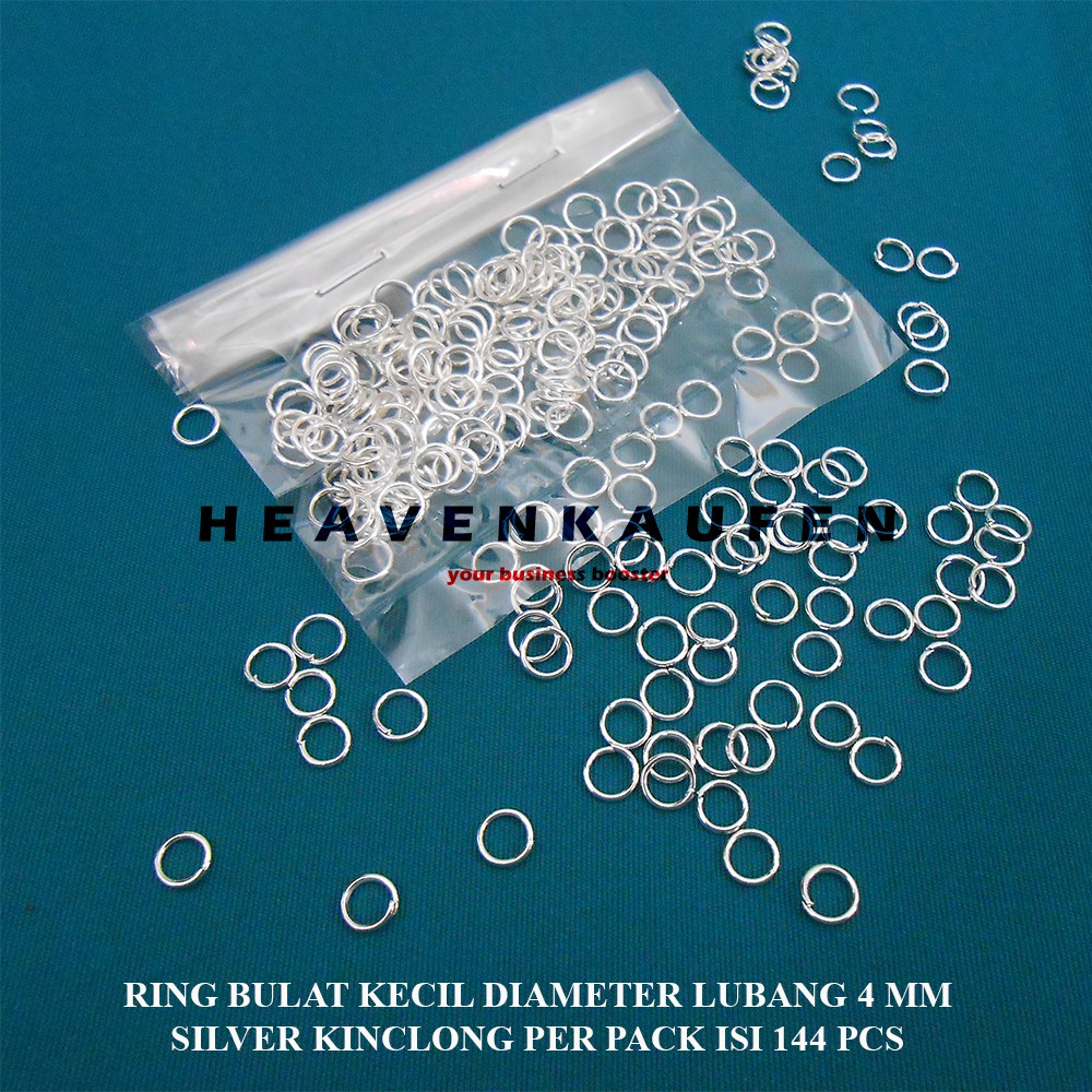 Jual Ring Bulat Super Kecil Diameter Lubang 4 mm Silver Kinclong Untuk ...