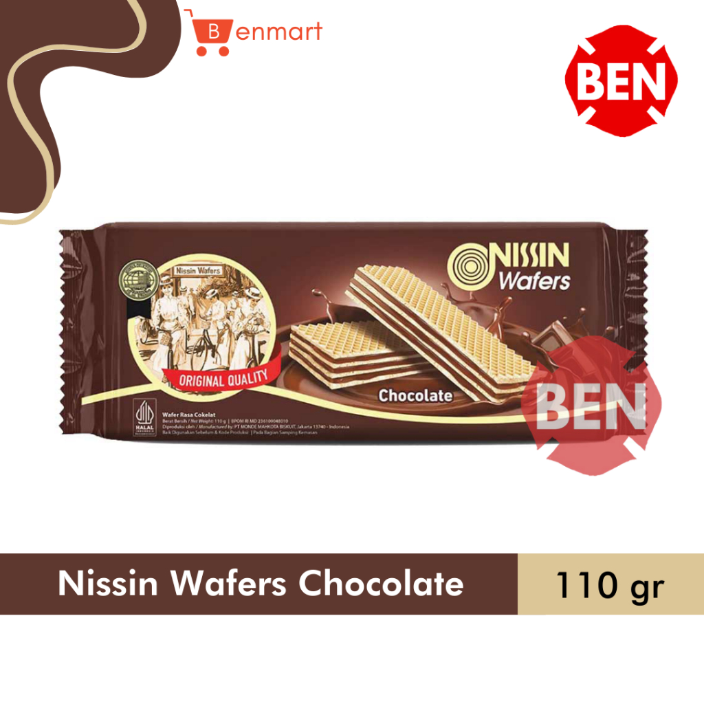 Jual Nissin Wafer CHOCOLATE 110g 110gr 110 g gr Coklat Cokelat Wafers ...