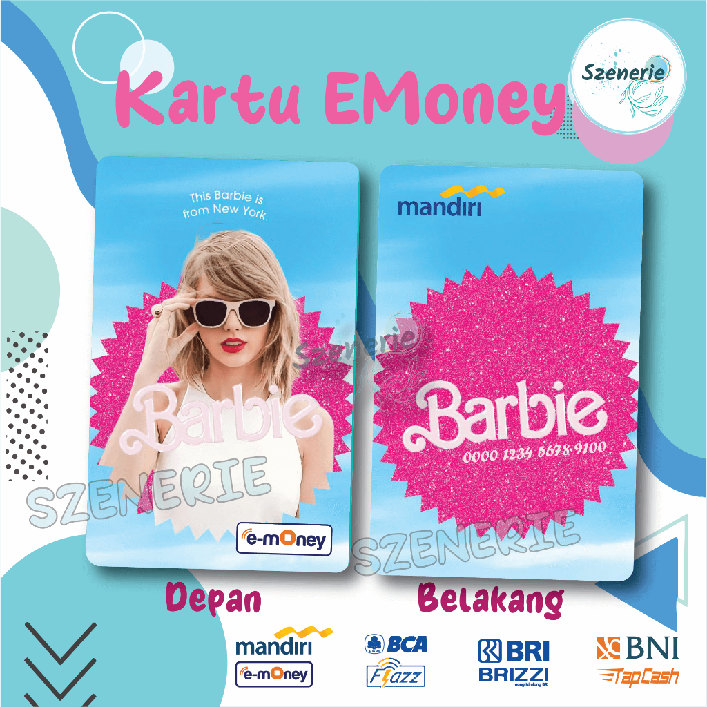 Jual Emoney Barbie Girl Cute Flazz gen 2 Kartu E-money Mandiri BCA ...
