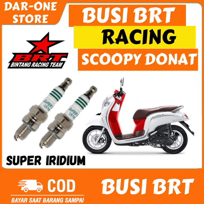 Jual BUSI SUPER IRIDIUM BRT RACING HONDA SCOOPY ESP DONAT DRAT PANJANG ORIGINAL | Shopee Indonesia