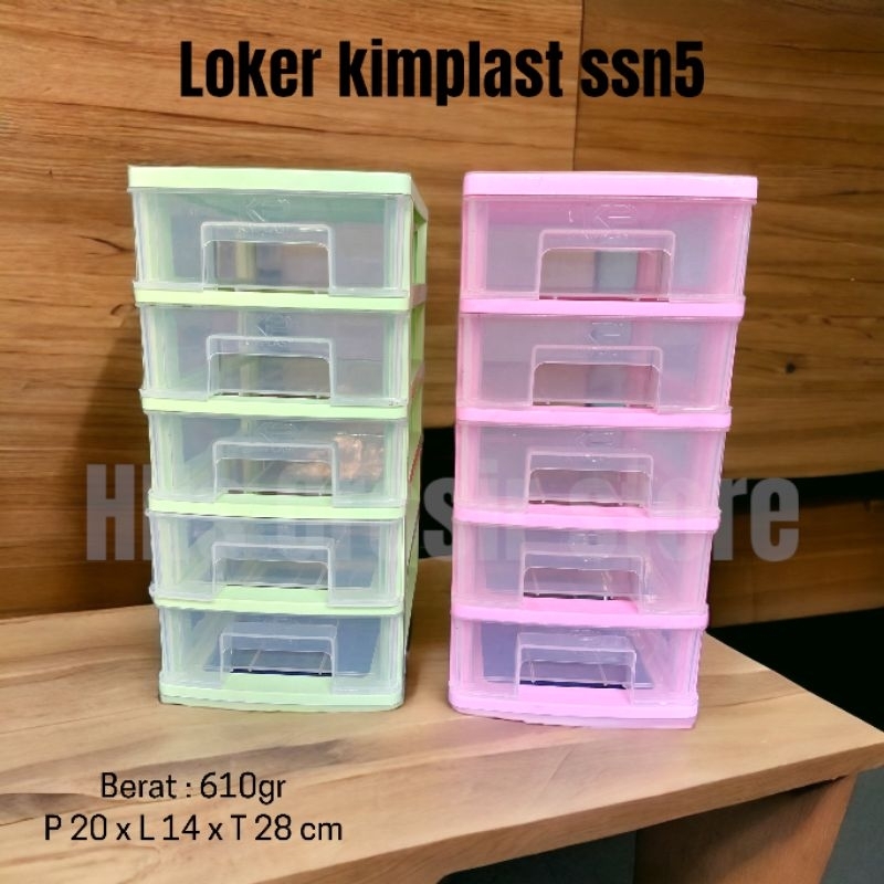 Jual Loker laci mini susun 5 make up kimplast | Shopee Indonesia