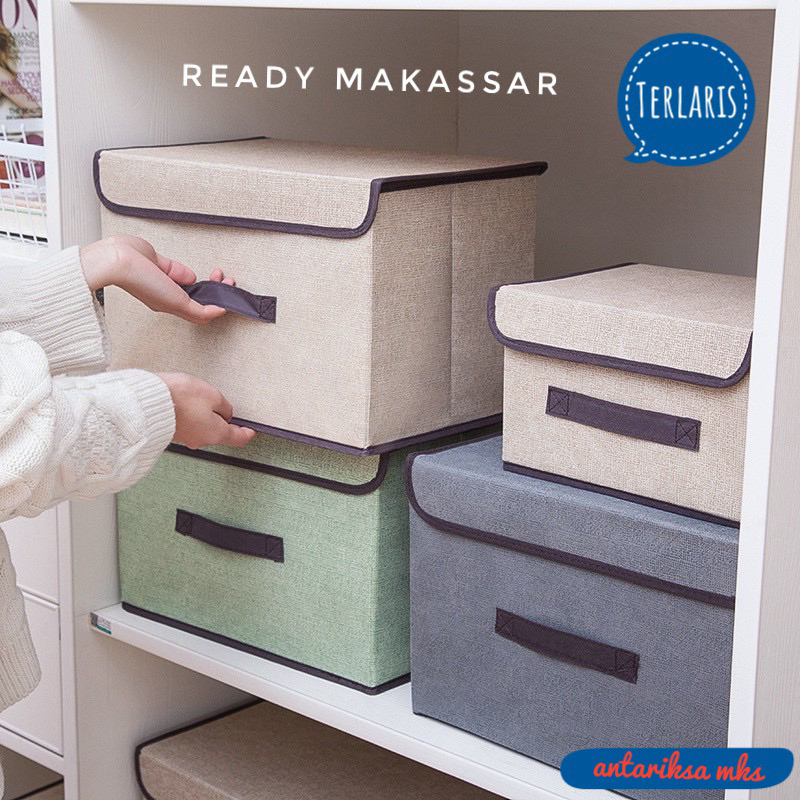 Jual STORAGE BOX Organizer Kotak Tempat Penyimpanan Baju Mainan Lipat ...