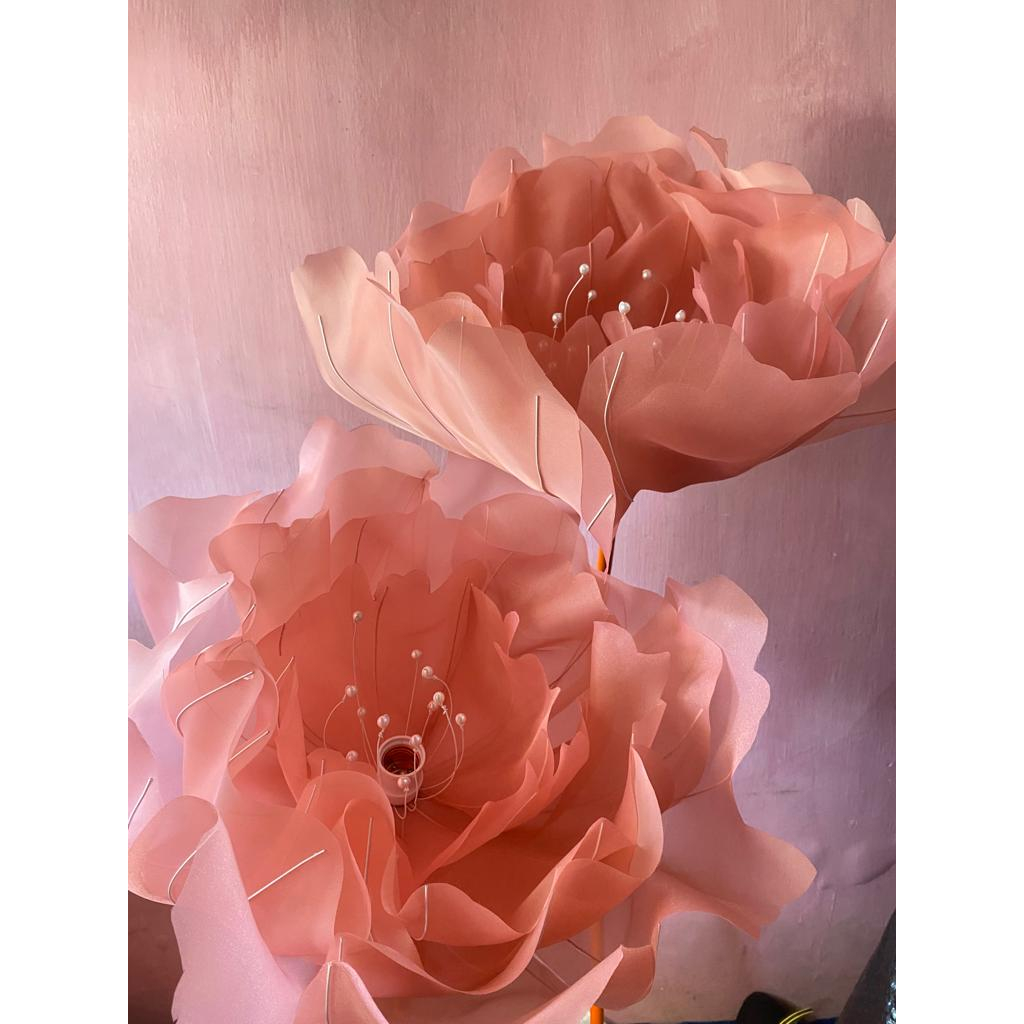 Jual Peony Flower Bunga Lampu Hias Kelopak Lampu Hias Giant Flower D80