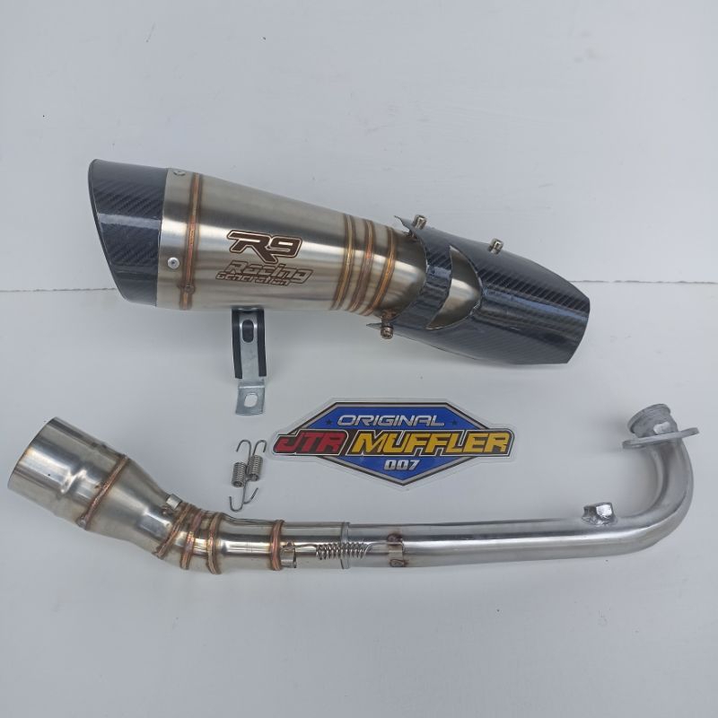 Jual Knalpot racing R9 h2 ss Nmax Aerox Lexi Vario beat Pcx Adv scoopy ...