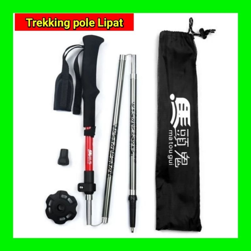 Jual Trekking pole Lipat Ultralight I Tongkat mendaki | Shopee Indonesia