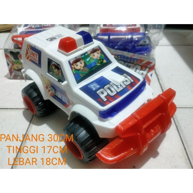 Jual OBRAL MURAH.... MAINAN MOBIL ANAK2 JEEP POLISI JUMBO | Shopee ...