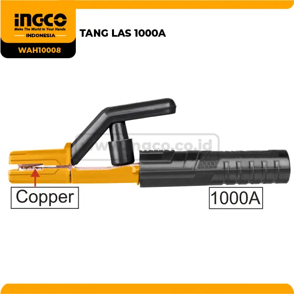 Jual Stang Las 1000A INGCO WAH10008 Welding Electrode Holder Tang Gagang | Shopee Indonesia