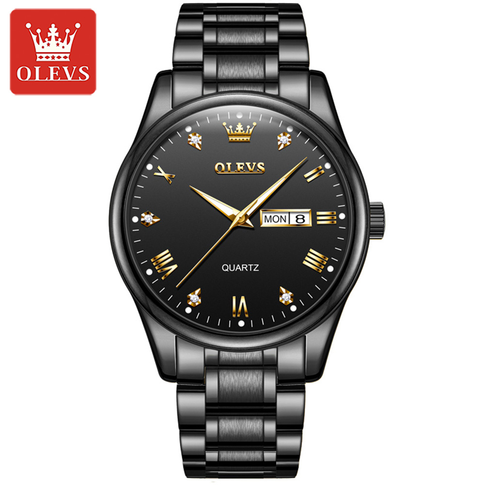 Jual OLEVS Jam Tangan Pria Original Anti Air Tahan Led Luxury Analog ...