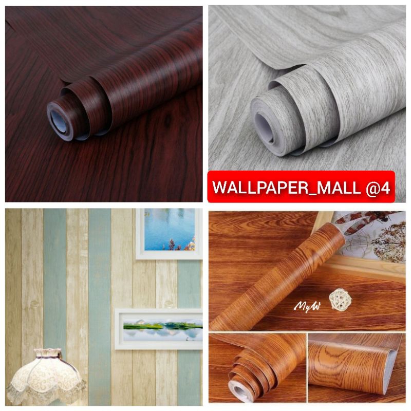 Jual Stiker Kayu Sticker Kayu Stiker Dinding Kayu Walpaper Dinding ...