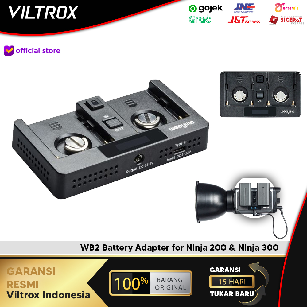 Jual Viltrox Weeylite WB2 Battery Adapter for Ninja 200 & Ninja 300 ...