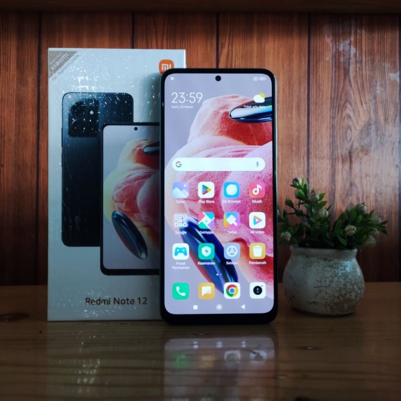 Jual Hp Second Redmi Note 12 4/128GB fullset ori | Shopee Indonesia