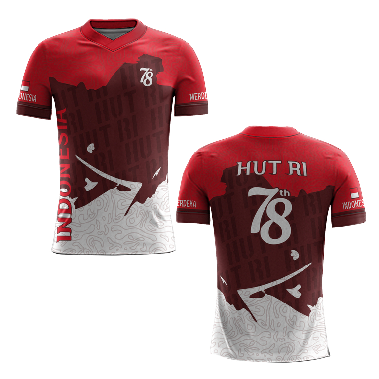 Jual kaos baju 17 agustus HUT RI ke 78 art 30 Fullprint 3D terbaru 2023 | Shopee Indonesia